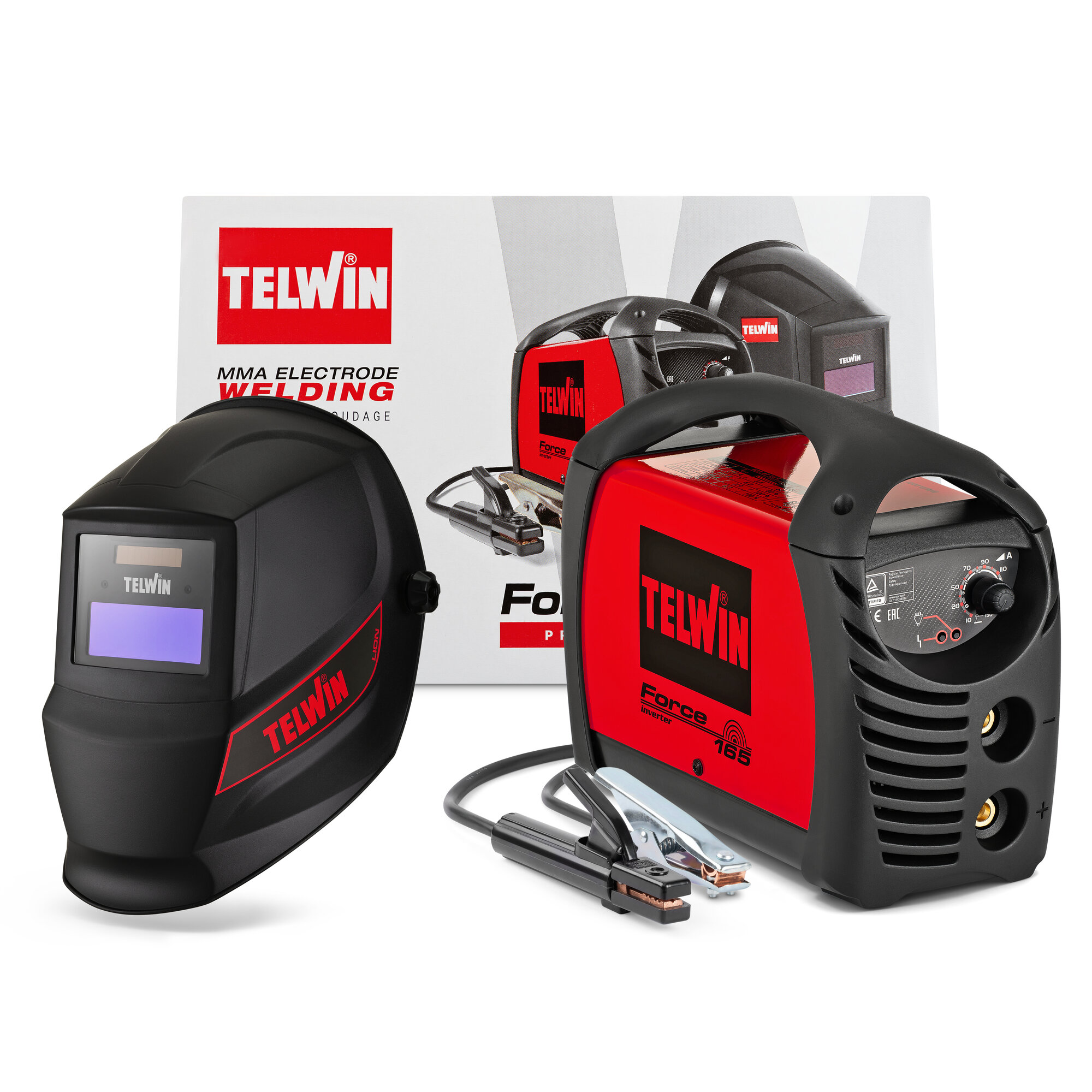 FORCE 165 + ACC. + AUTOMATIC WELDING HELMET | Telwin